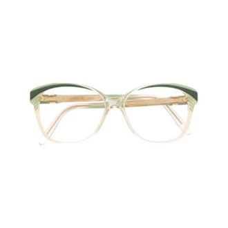 Saint Laurent Pre-owned Acetat sonnenbrillen - - Pre-owned - Damen - Gr&uuml;n - ONE SIZE