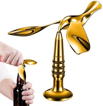 Generic D&eacute;capsuleur oiseau | Ouvre-bouteille en alliage de zinc &eacute;quilibr&eacute; | Ouvre-bouteille multifonction pour bi&egrave;re | Ouvre-bocal &agrave; oiseaux pour cuisine, dor