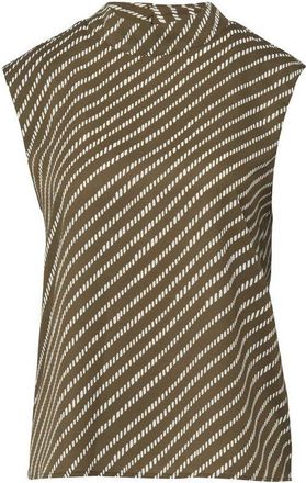 Comma Blusentop Bluse Chiffon-Bluse mit subtilem Schulterpolster