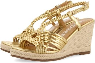 Gioseppo Glide, Espadrilles Damen-Sandalen, mit Keilabsatz, Dunkelgold, 38 EU, Dunkles Gold, 38 EU
