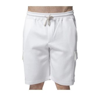 Eleventy Homme, Shorts, Blanc, Taille: 2XL Cargo Bermuda Shorts