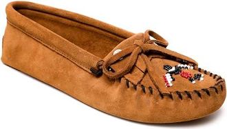 Minnetonka Womens Thunderbird Animikii Softsole, Brown, Size 9.5