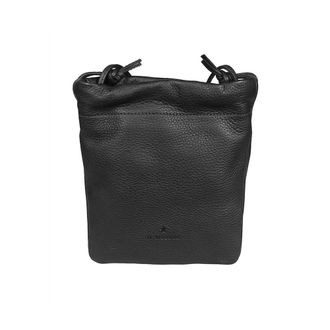 IL BISONTE Schicke Leder-Crossbody-Tasche - - Bags - Damen - Schwarzk - ONE SIZE