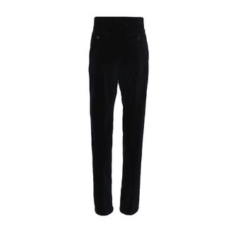 Dolce & Gabbana Mens Black Cotton Casual Pants