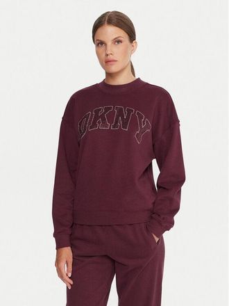 DKNY Sweatshirt DP5T1462 Dunkelrot Regular Fit