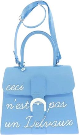Delvaux Pre-owned Lhumour BOX Calf Bag - Femme - Pre-owned - Bleu - Taille: ONE Size