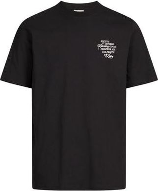 Les Deux T-shirt Ben Faience imprim&eacute; en coton organique