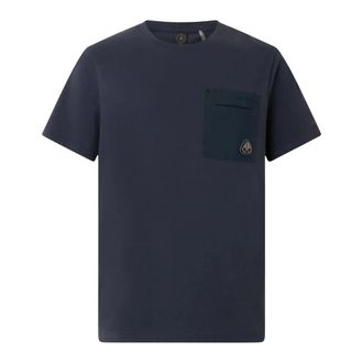 Moose Knuckles Pocket T-Shirt - - Tops - Herren - Blau - L