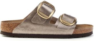 Birkenstock Femme, Chaussures, Beige, Taille: 37 EU Arizona Big Buckle Tongs