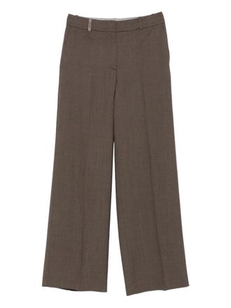 PESERICO pantalon à coupe ample - Marron