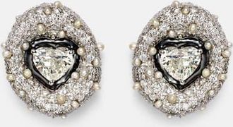 Kamyen Jewellery Ohrringe aus 18kt Weißgold mit Emaille und Diamanten