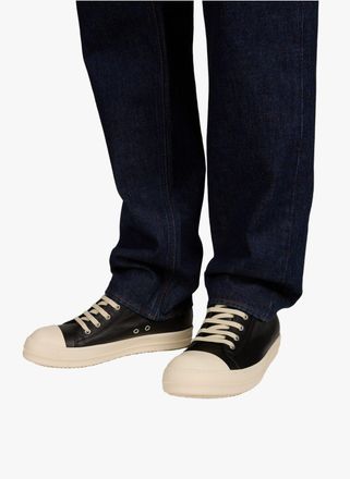 Rick Owens Baskets unies crant&eacute;es en cuir