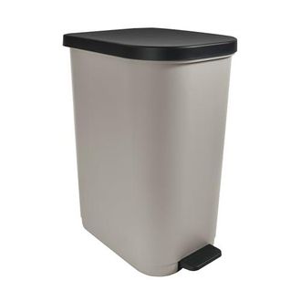 MSV Ovaler M&uuml;lleimer 35L Harper aus 100% recyceltem Polypropylen, elegantes und praktisches Design f&uuml;r Ihre K&uuml;che oder Ihr Badezimmer, f&uuml;r den t&auml;glichen G