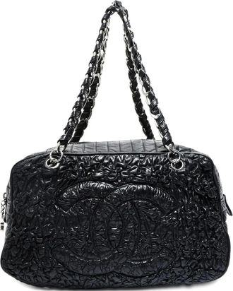 Chanel sac porté épaule Astrakhan CC Mark (2006-2008) - Noir