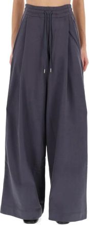 Dries Van Noten Femme, Pantalons, Bleu, Taille: 40 FR Wide Pantalons