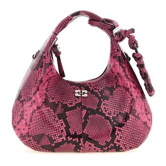 Ganni Mini Hobo Handtasche - - Bags - Damen - Rosa - ONE SIZE