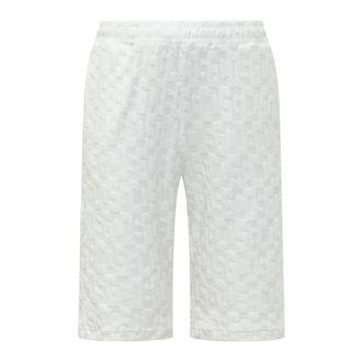 GCDS Monogram Shorts - - Shorts - Herren - Wei&szlig; - M