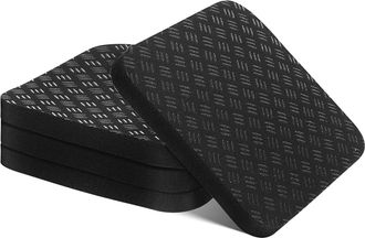 PartyKindom TOGEVAL 4 St&uuml;ck Laufbandmatten aus Abriebfestem PU rutschfeste Unterlage f&uuml;r Hartholz und Teppichb&ouml;den Bodenschutz f&uuml;r Fitnessger&auml;te im Heimstudio 10 