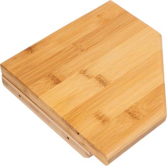 TOPBATHY Rustikales Dreieckiges Eckregal aus Holz Wandmontiertes Kleines Eckregal für Küche und Bad Robustes Hängendes Wandregal zur Platzsparenden Aufbewahrun