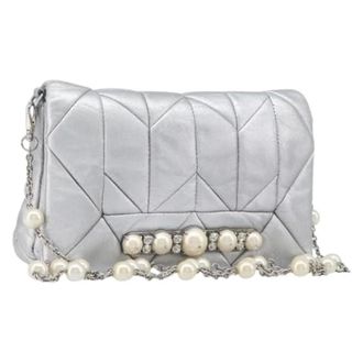 Miu Miu Sac &agrave; bandouli&egrave;re Pre-owned - Femme - Pre-owned - Gris - Taille: ONE Size