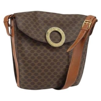 Celine Sac bandouli&egrave;re en plastique Pre-owned - Femme - Pre-owned - Brun - Taille: ONE Size