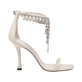 Jimmy Choo London Femme, Chaussures, Blanc, Taille: 39 1/2 EU Verity Sandal 100