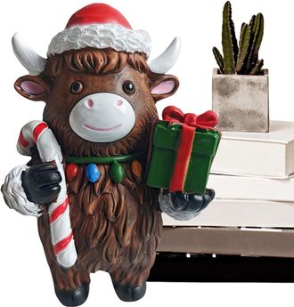 Generic Highlands Kuh Dekoration | Highland Kuh K&uuml;che f&uuml;r Weihnachten | Ornament Skulptur Rustikal f&uuml;r Wohnheim K&uuml;che Klassenzimmer Badezimmer Landhaus Schlaf