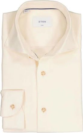 Eton Herren Hemden wei&szlig; Flanell