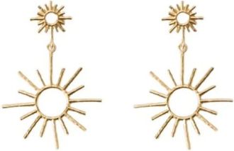 Malababa Femme, Accessoires, Jaune, Taille: ONE Size Small Double Earring