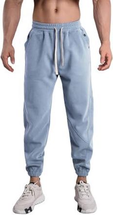 Generic Jogging Homme Pantalon Jogging Homme Pantalon Survetement Homme Confortable Classique - Sweatpants Automne Hiver Homme Ample 9/10 - Respirant pour Fit