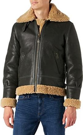 Schott NYC Homme Lc1259 Bombardier, Hu&icirc;tre / Beige, XXL EU