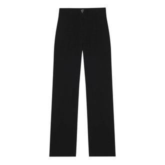 Cortana Mira High-Waist Straight Hosen - - Trousers - Damen - Schwarzk - 2XS