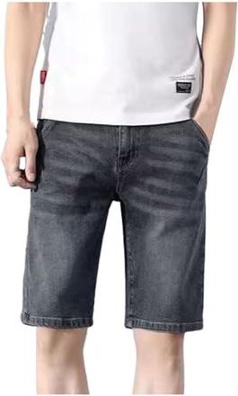 Generic Jean Homme Regular Jeans Pantalon Short en Denim Homme &agrave; Coupe Droite D&eacute;contract&eacute;e pour Un Confort Optimal au Quotidien