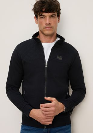 Bruno Banani Sweatjacke BRUNO BANANI, Herren, Gr. XXL, schwarz, Obermaterial: 74% Polyester, 26% Baumwolle, unifarben, angesetztes B&uuml;ndchen, Sweatjacken Sweatjacke