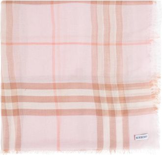 Burberry Wide Check Wollschal - - Accessories - unisex - Rosa - ONE SIZE