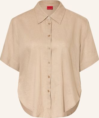 HUGO BOSS Hugo Hemdbluse Encantada Mit Leinen beige