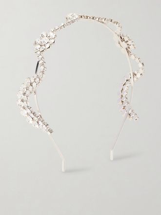 Simone Rocha Serre-t&ecirc;te En M&eacute;tal Argent&eacute; &Agrave; Cristaux