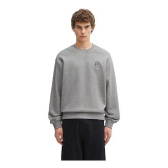 Maison Kitsun&eacute; Fox Head Comfort Sweatshirt - - Sweatshirts & Hoodies - Herren - Grau - M