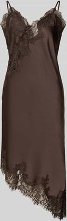 Neo Noir Kleid aus Satin mit Spitze Modell Sorelle