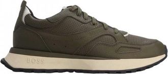 HUGO BOSS Jonah Sneaker f&uuml;r Herren, Kuh Leder (Gr&uuml;n)