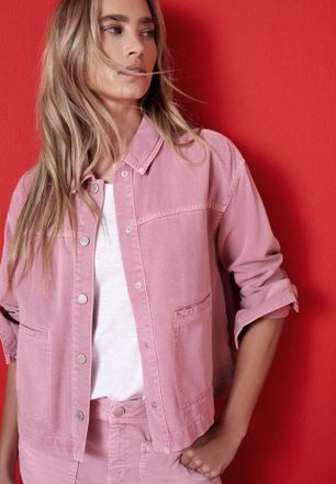 Street One Jeansjacke mit Hemdkragen und Druckkn&ouml;pfen