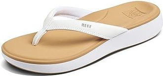 Reef Femme Cushion Cloud Tongs, White Tan, 37.5 EU