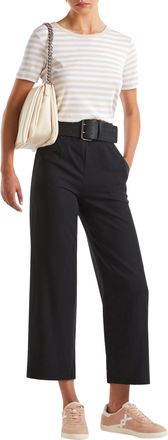 Benetton Damen Pantalone 4enbdf06q Hose, Schwarz, 50