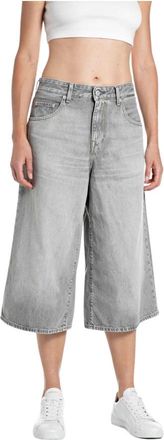 Replay Femme, Jeans, Gris, Taille: W27 Wide Jeans