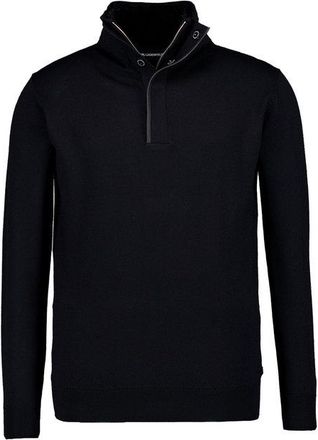 Karl Lagerfeld Herren Troyer schwarz unifarben