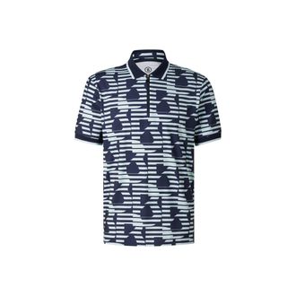 Bogner Funktions-Polo-Shirt Valentin f&uuml;r Herren - Navy-Blau/Hellblau - 3XL