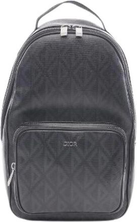 Dior Sac bandouli&egrave;re mini Rider Pre-owned CD Diamond en toile enduite- sac banane - Homme - Pre-owned - Noir - Taille: ONE Size