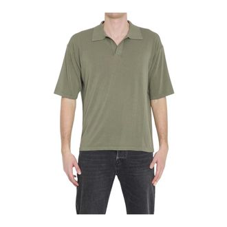 Roberto Collina Polo en maille - Homme - Tops - Vert - Taille: L