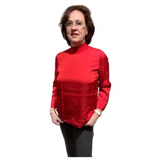 Marc Aurel Gem&uuml;tlicher Rollkragen Strick f&uuml;r Frauen - - Knitwear - Damen - Rot - 2XL