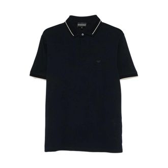 Emporio Armani Homme, Tops, Bleu, Taille: 2XL Polos